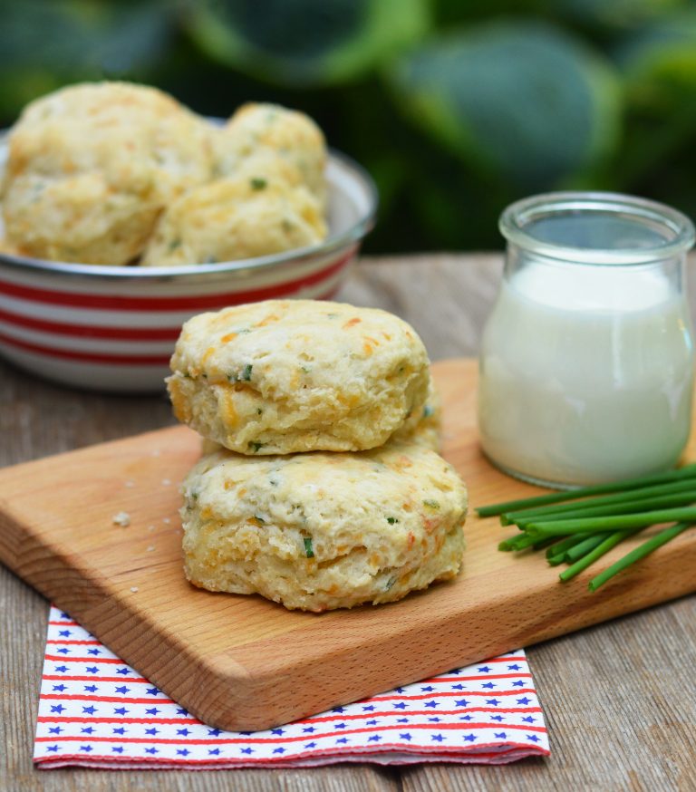 Buttermilk Cheddar & Chive Biscuits - Aurora Satler