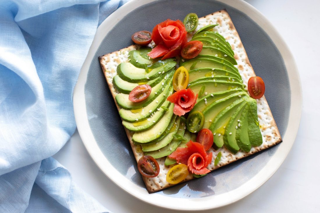 Avocado Matzo Toast - Aurora Satler