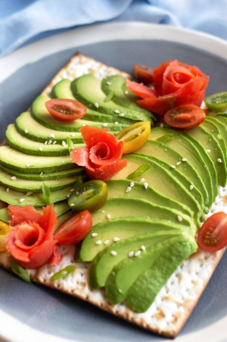 Avocado Matzo Toast - Aurora Satler